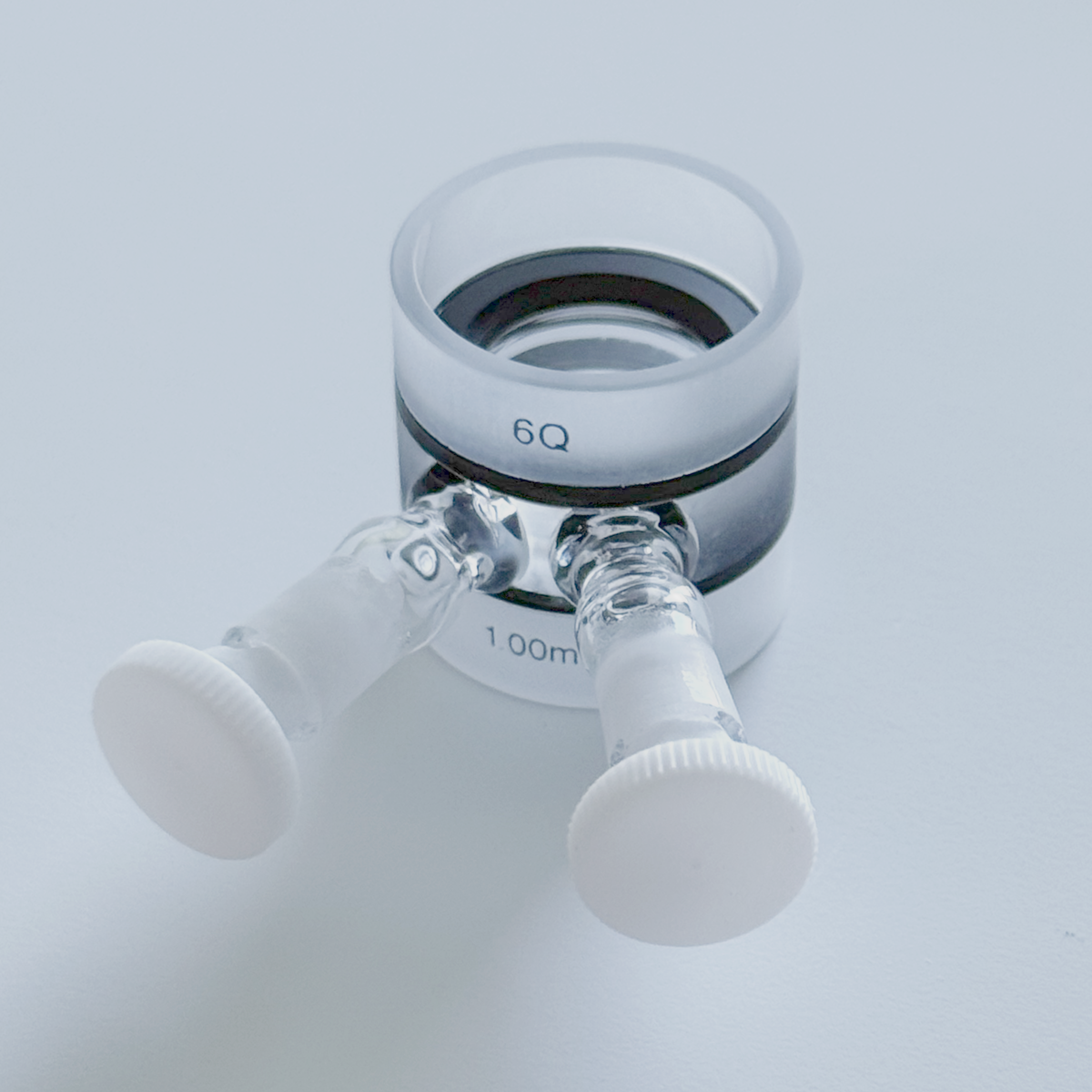 Cylindrical CD quartz cell with PTFE stoppers, 1 (L) x 13 (ID) mm ...